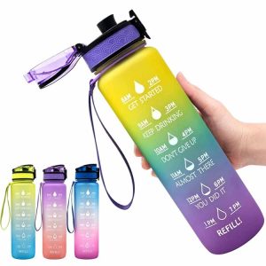 32 OZ Water Bottle Time Of Day Markings | China United Plastics